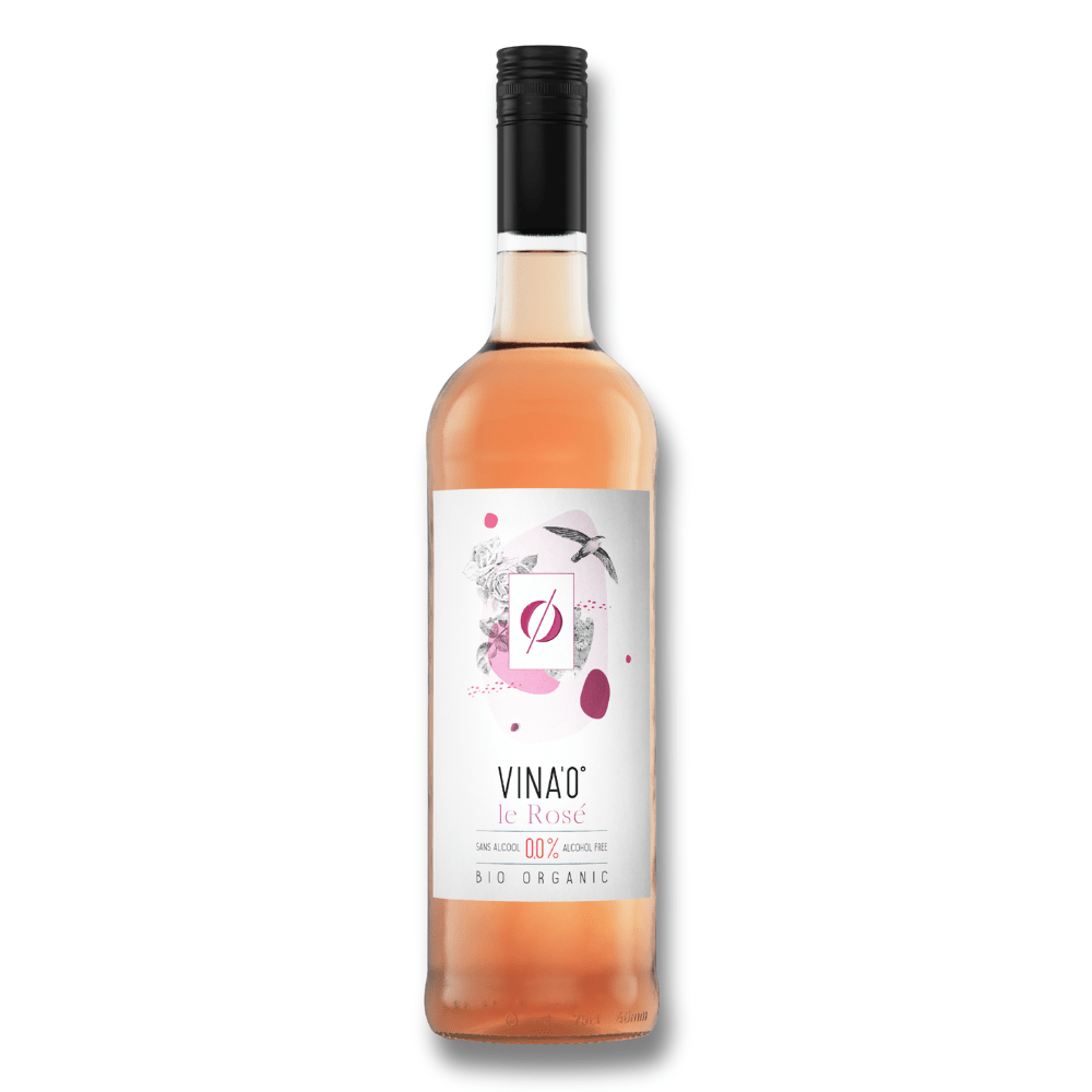 VINA’0° Le Rosé Alcohol-Free Organic Rosé Wine 750mL | Craftzero